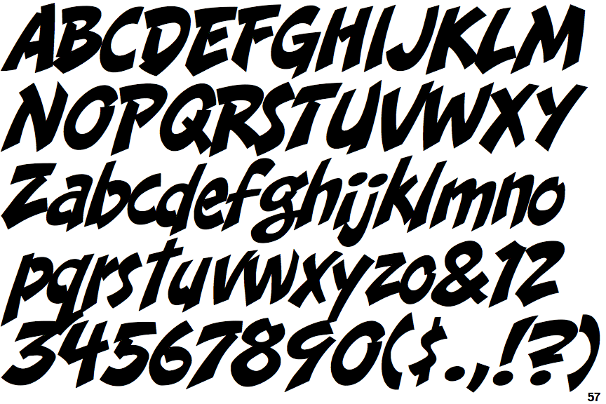 Identifont - Danger Girl