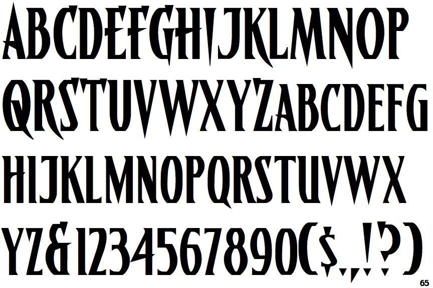 Identifont - Treacherous