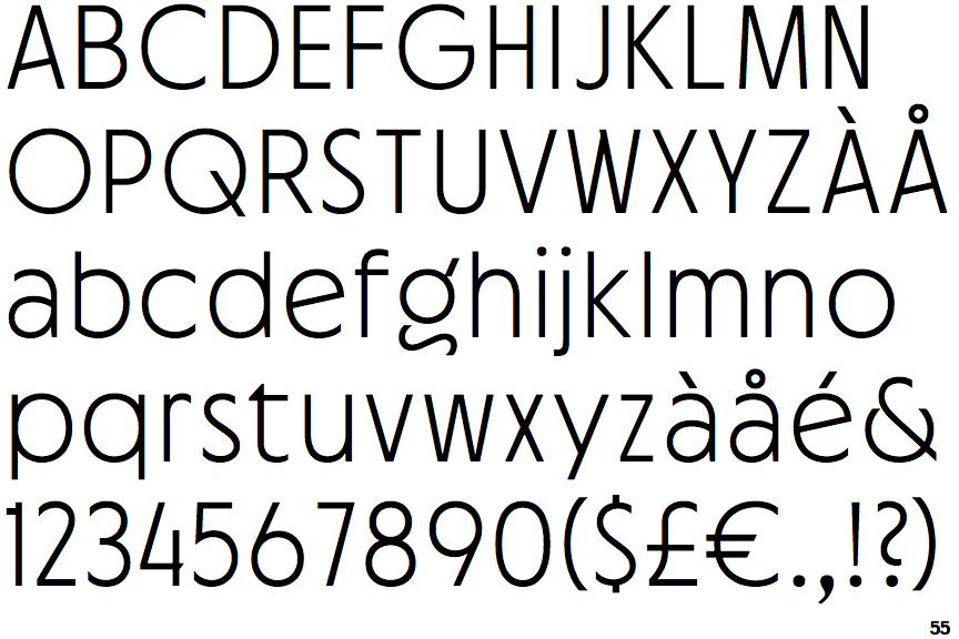 Identifont - Cygnet CF Thin
