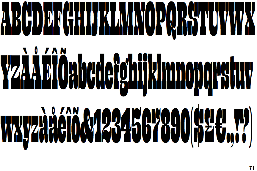 Identifont - Lapoya Display Bold Condensed