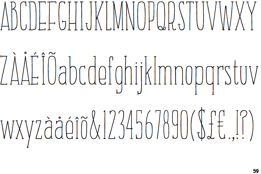 Identifont - Amour Thin