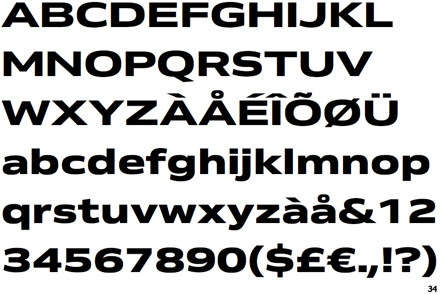 Identifont - Venn Expanded Extra Bold
