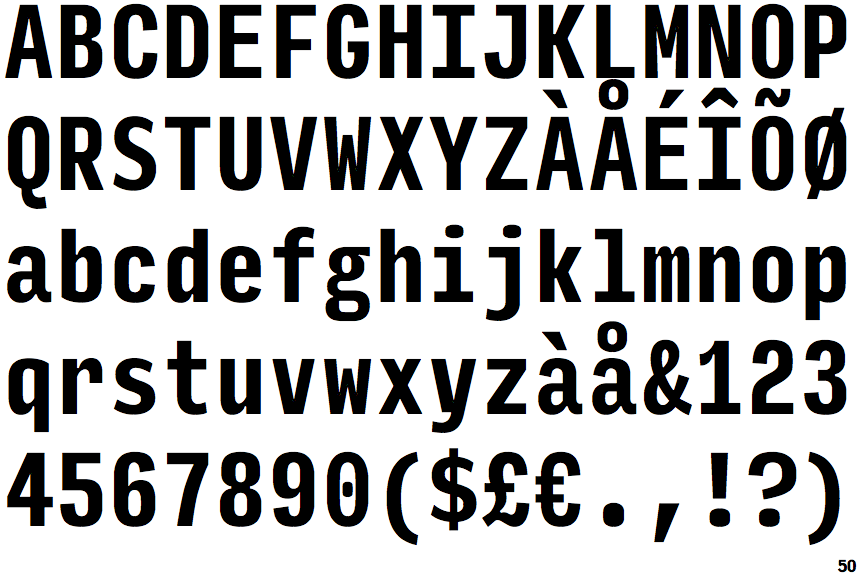 Identifont - Input Mono Compressed Bold