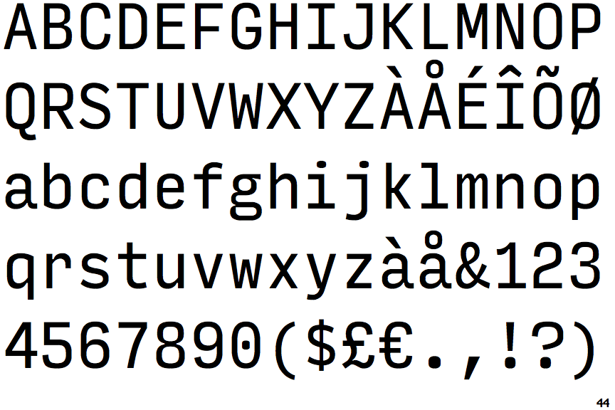 Identifont - Input Mono Narrow