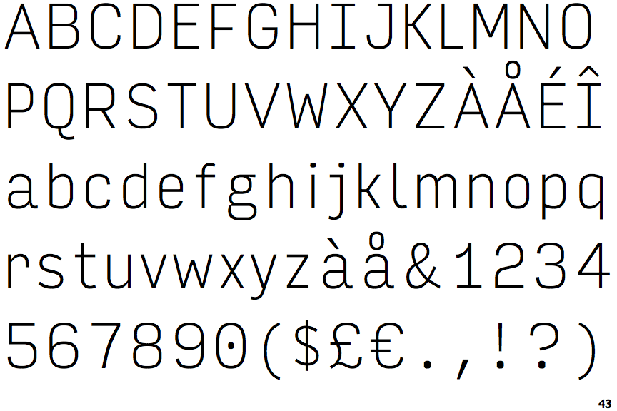 Identifont - Input Sans Narrow Thin