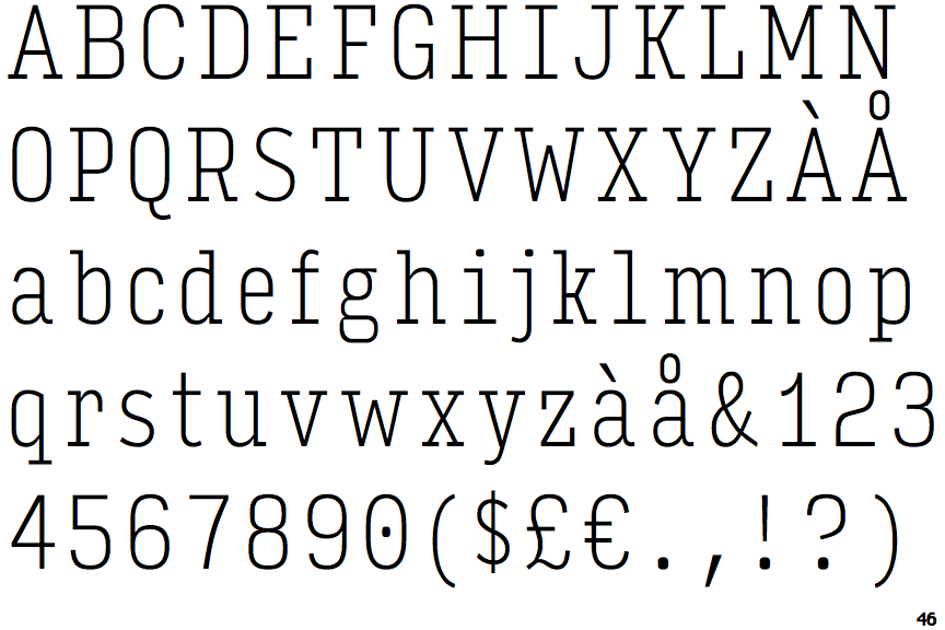 Identifont - Input Serif Compressed Thin