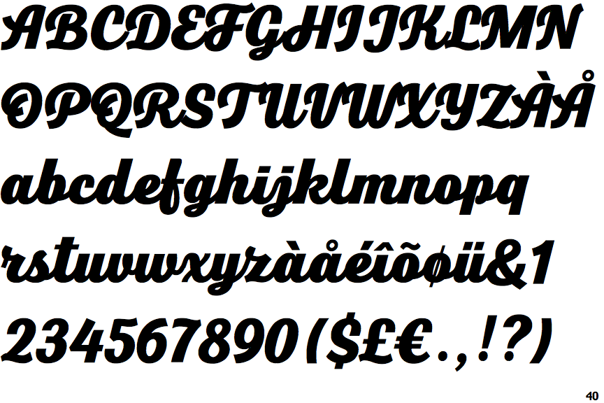 Identifont - Fits Black