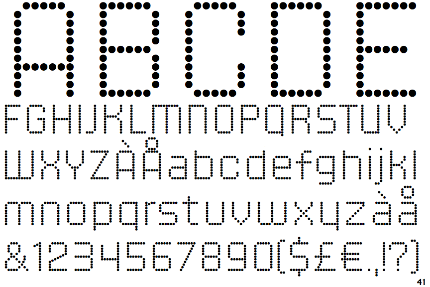 Identifont - Baudot Light
