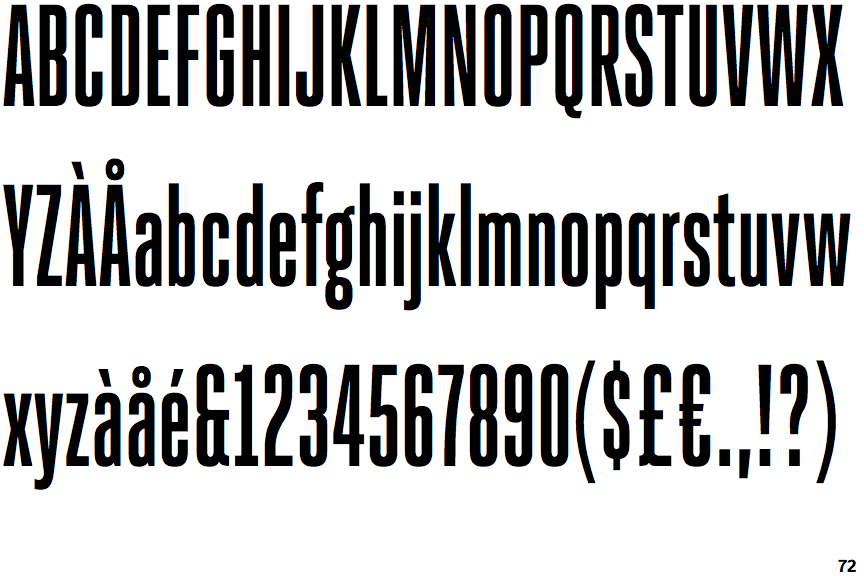 Identifont - Heroic Compressed Bold