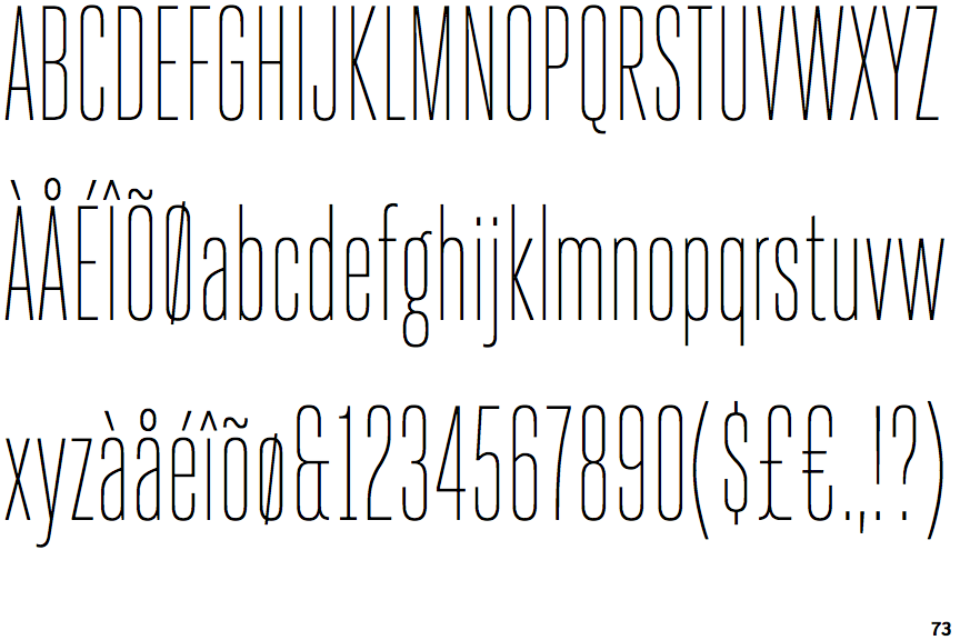 Identifont - Heroic Compressed Thin