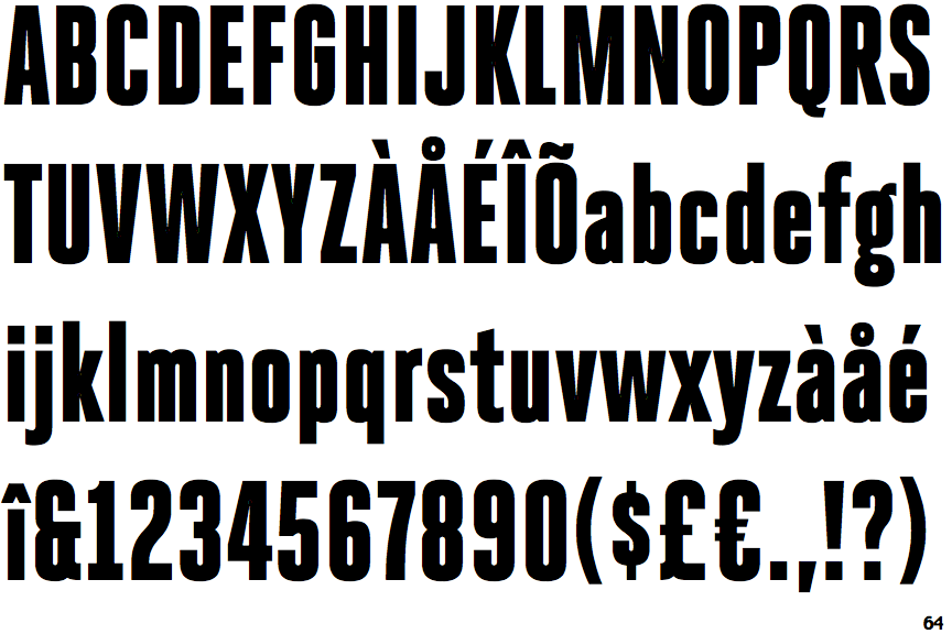 Identifont - Heroic Condensed Black