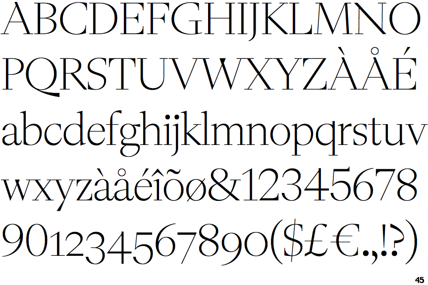 Identifont - Gramercy Display Thin