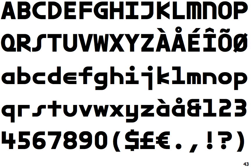 Identifont - Maxi Mono Sharp Bold