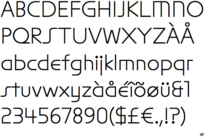 Identifont - Maxi Sharp Light