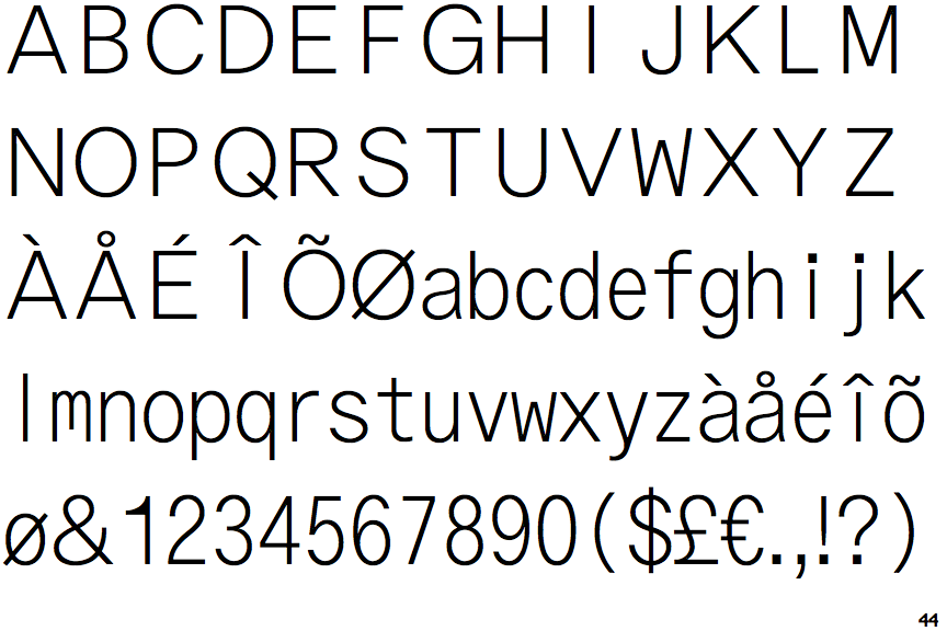 Identifont - Oracle Triple Thin