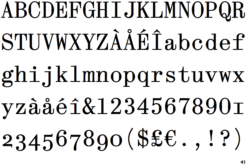 Identifont - Synt Mono