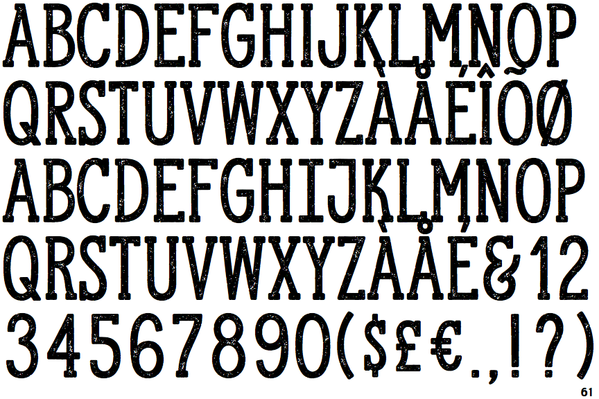 Identifont - Hanley Rough Slim Serif