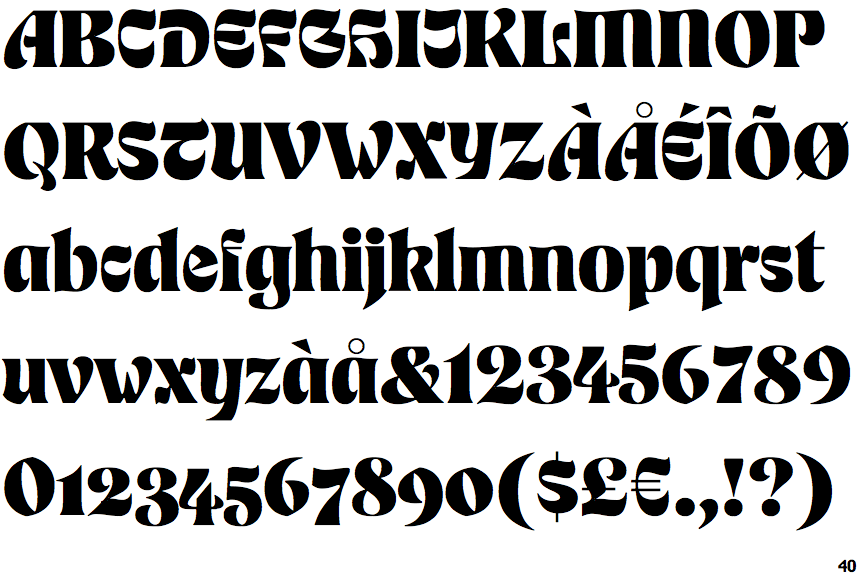 Identifont - Eckmania Display Black