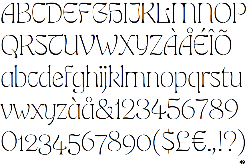 Identifont - Eckmania Display Thin