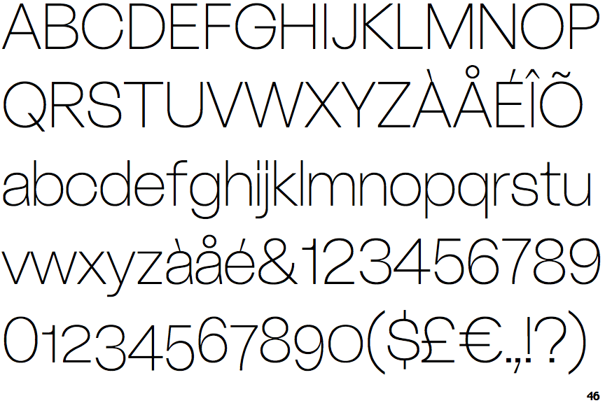Identifont - Hypercube Display Thin