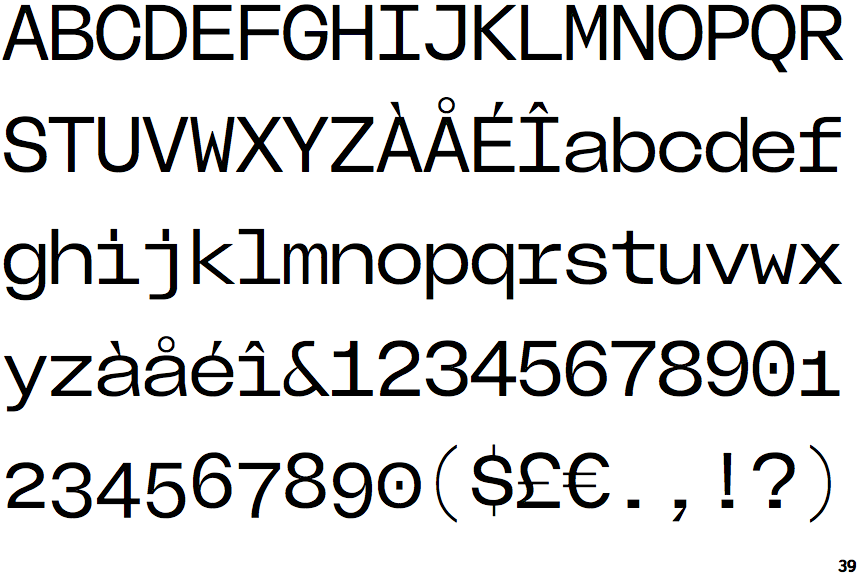 Identifont - Hypercube Mono Display