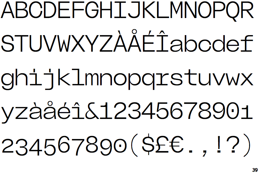 Identifont - Hypercube Mono Display Light