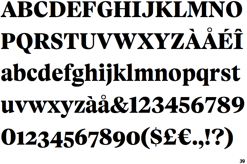 Identifont - Wagram Display Bold