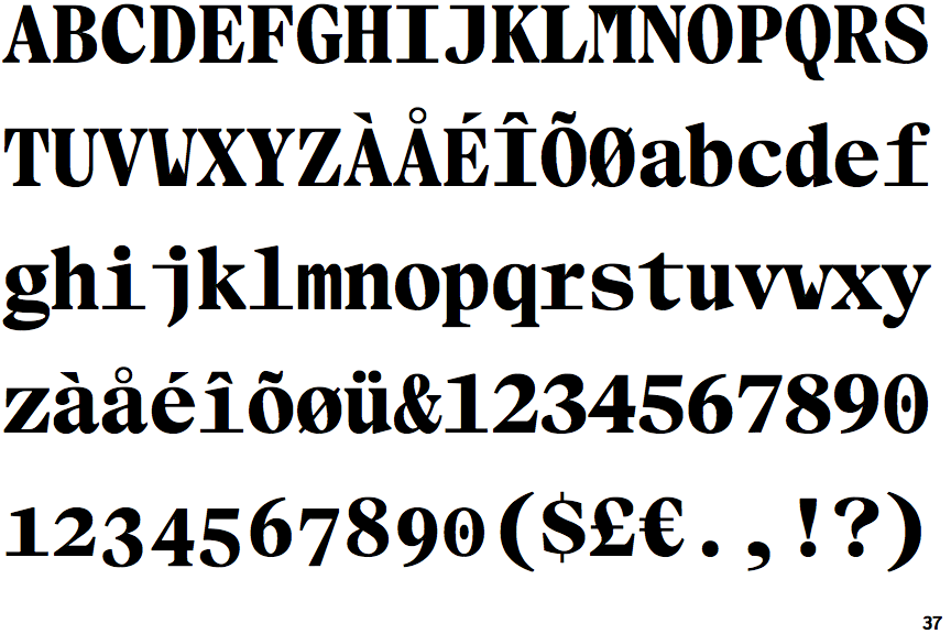 Identifont - Wagram Mono Display Bold