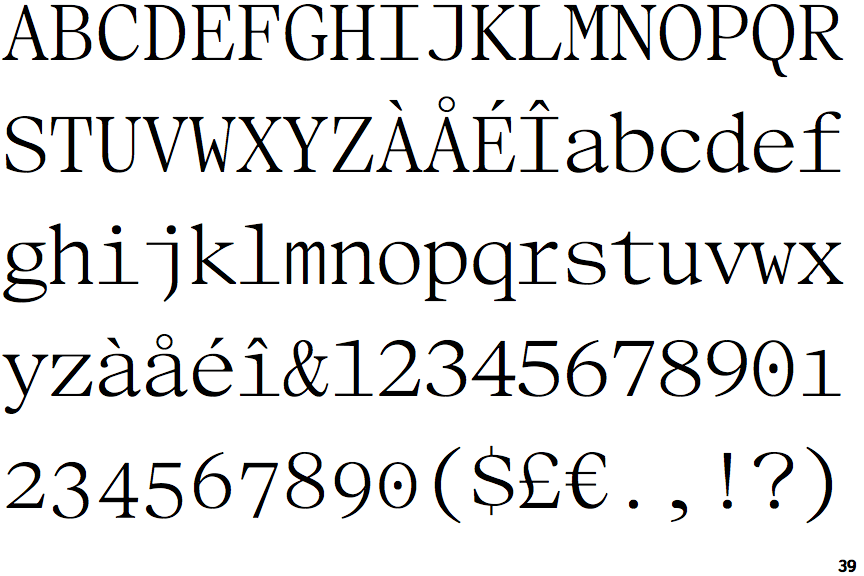 Identifont - Wagram Mono Display Light