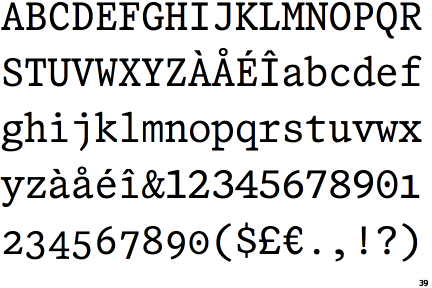 Identifont - Wagram Mono Slab