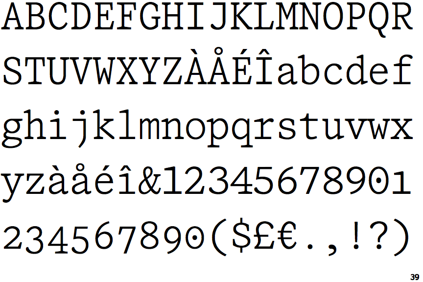 Identifont - Wagram Mono Slab Light