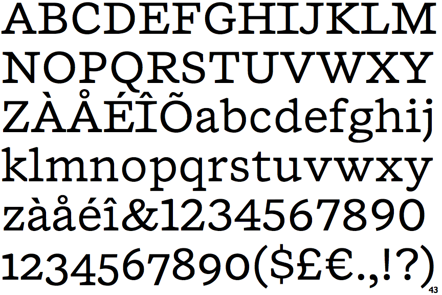 Identifont - Wagram Slab