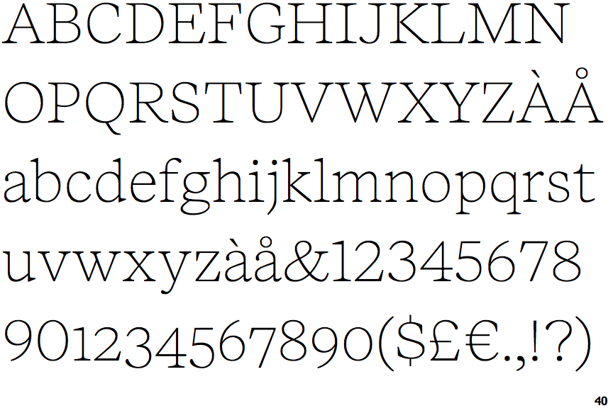 Identifont - Wagram Thin