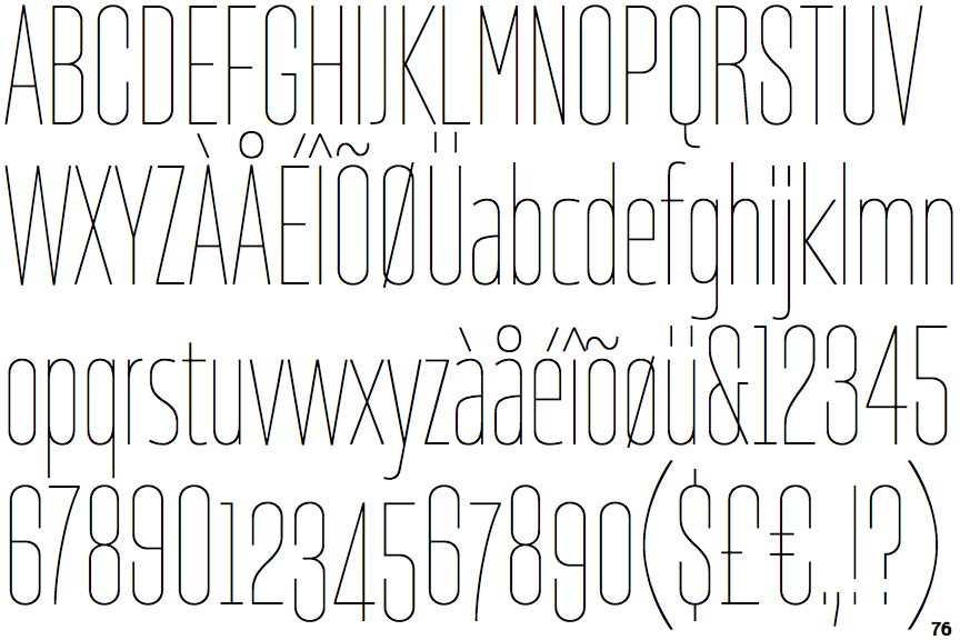 Identifont - Solido Compact Hairline