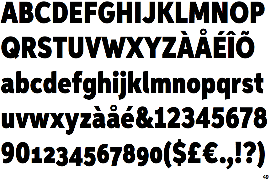 Identifont - Aspira XX Narrow Black