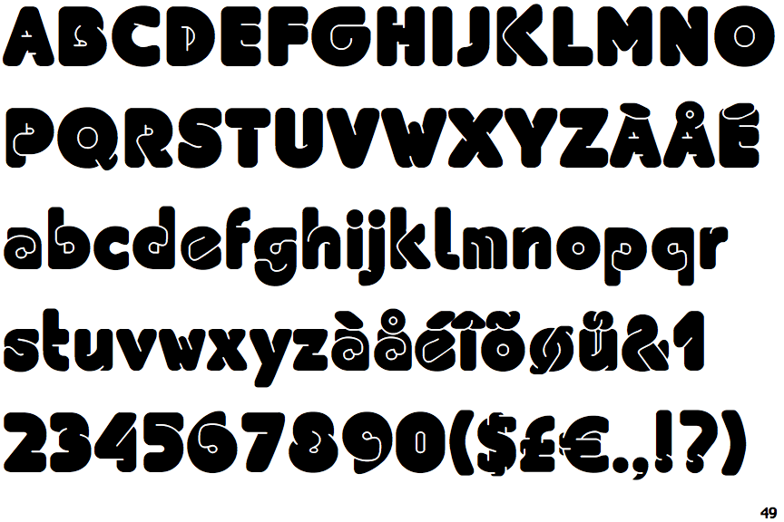 Identifont - EF UniFontFat Black