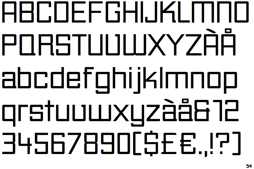 Identifont - EF Unovis