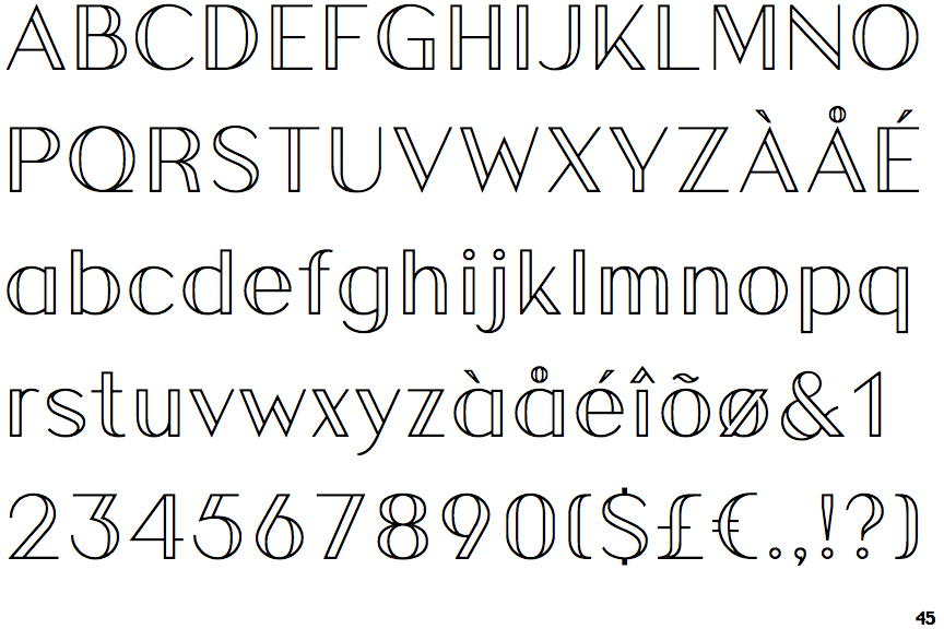 Identifont - Athena Inline