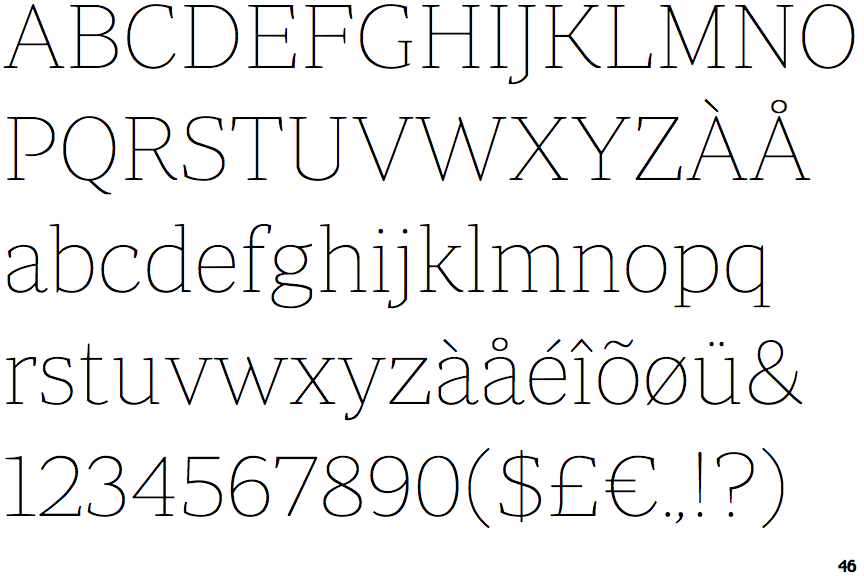 Identifont - Periódico Display Thin