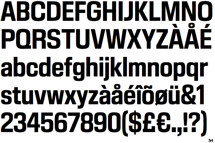 Identifont - EK Modena Bold Condensed