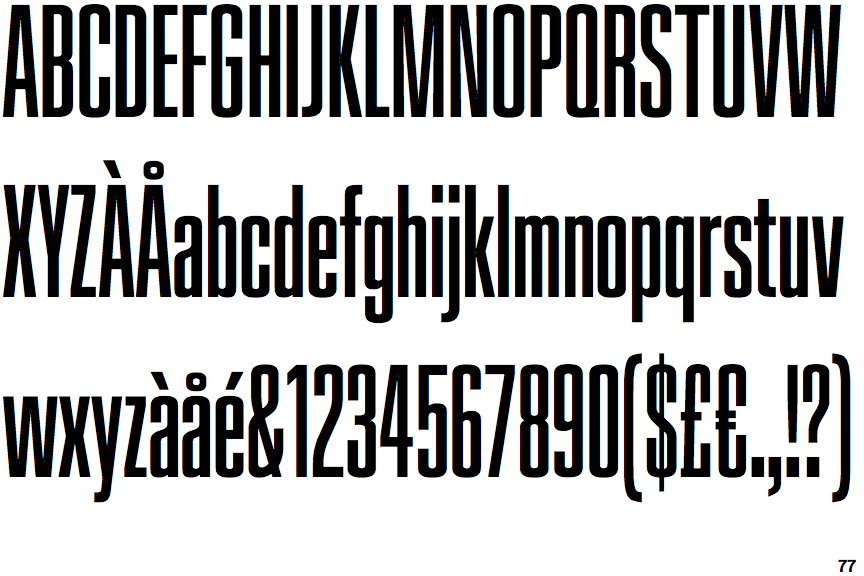 Identifont - EK Modena Super Compressed