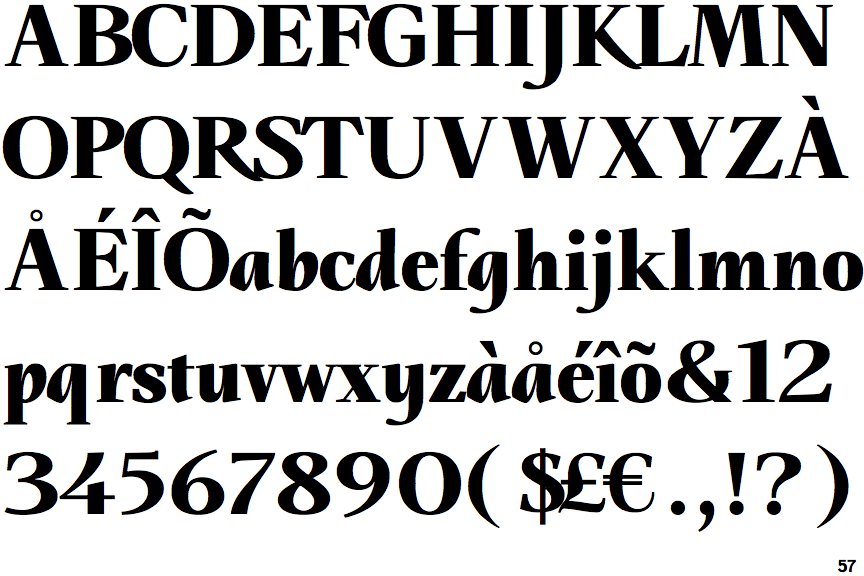 Identifont - Galdana Caption Extra Black