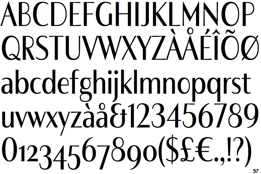 Identifont - F37 Bergman Bold Narrow