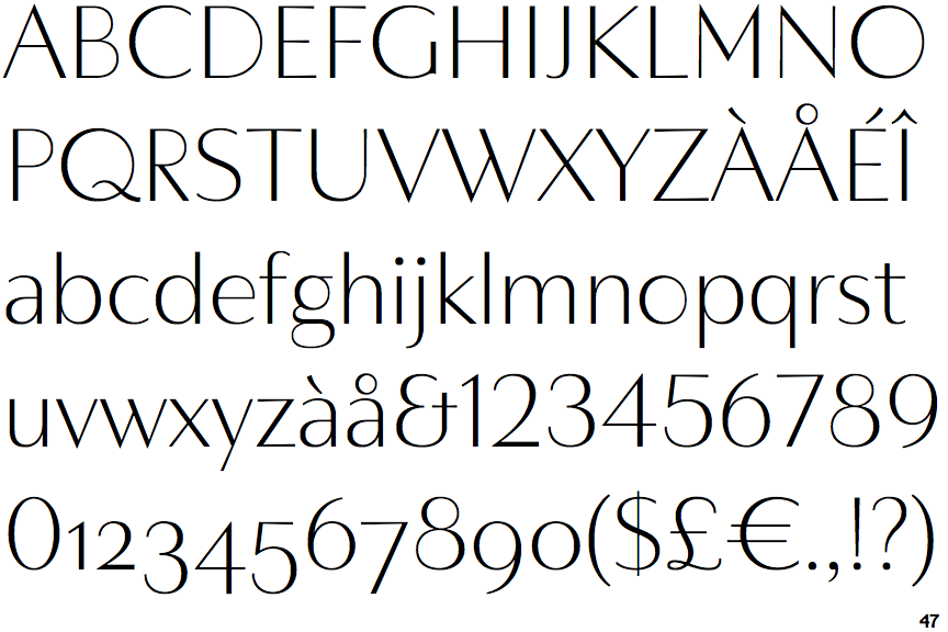 Identifont - F37 Bergman Light
