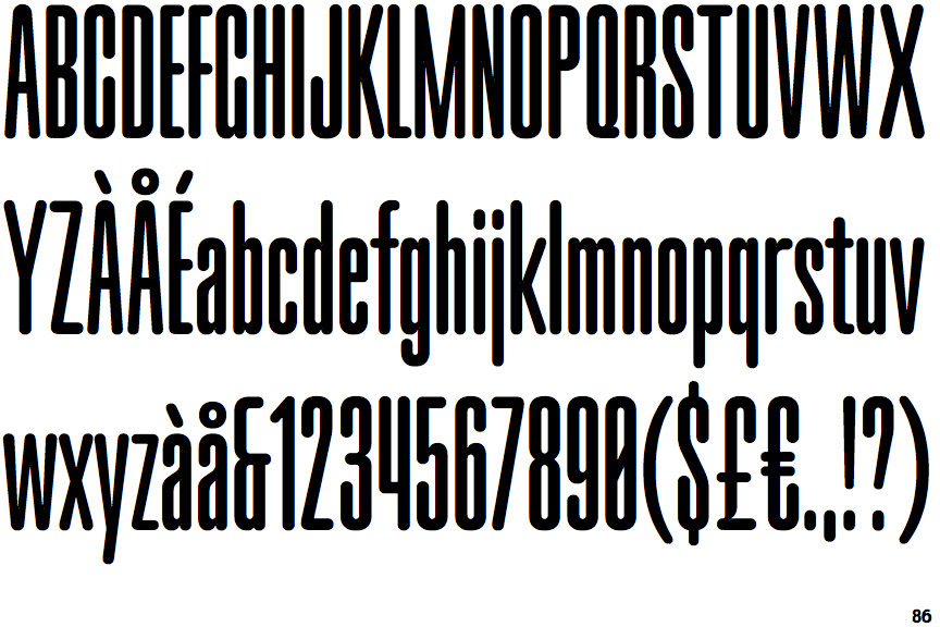 Identifont - F37 Britain Condensed