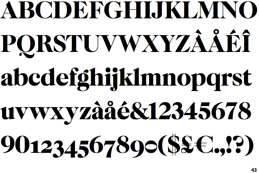 Identifont - F37 Caslon Extra Bold