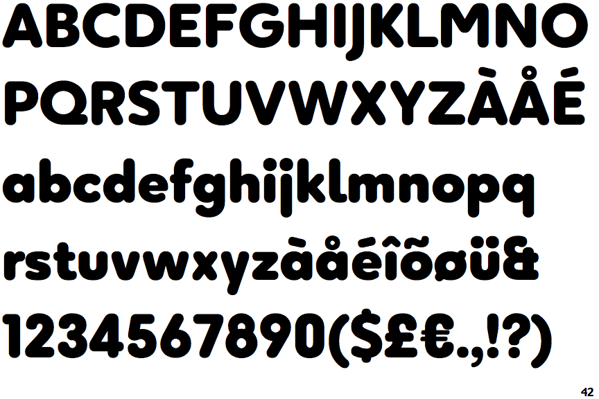 Identifont - F37 Ginger Rounded Black