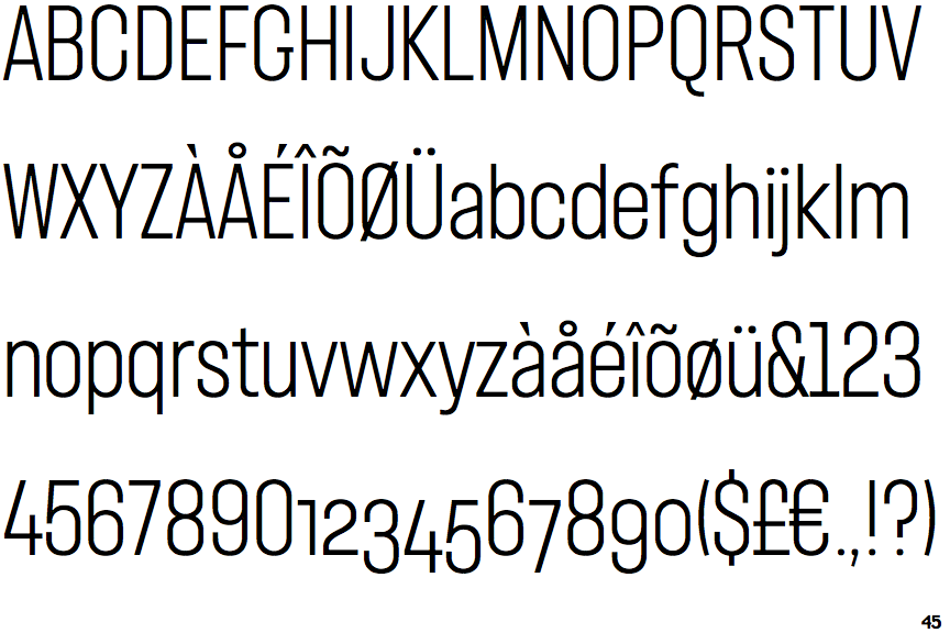 Identifont - F37 Judge Thin