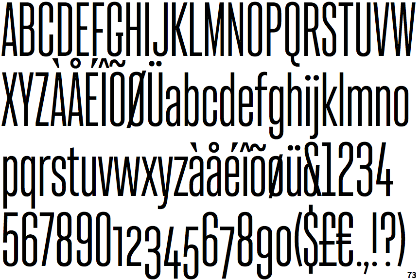 Identifont - F37 Judge Thin Compressed