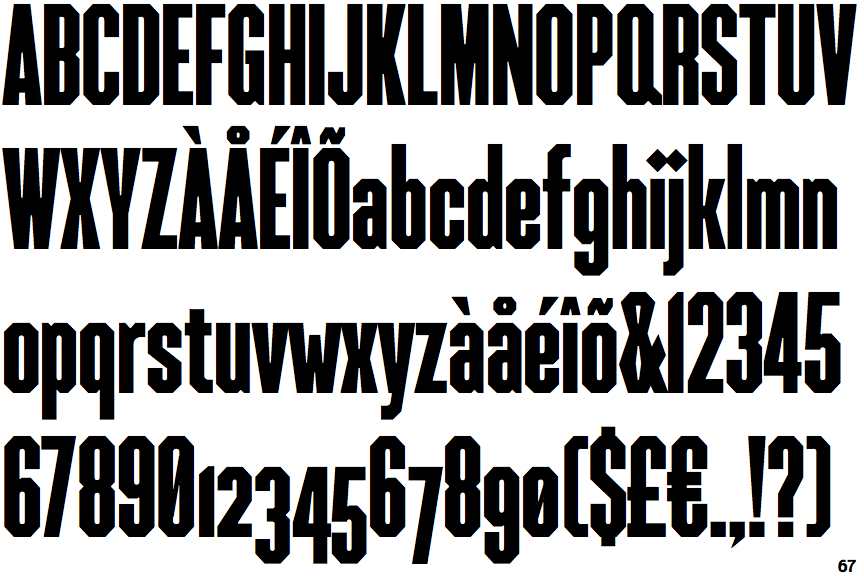 Identifont - F37 Stout Black Compressed